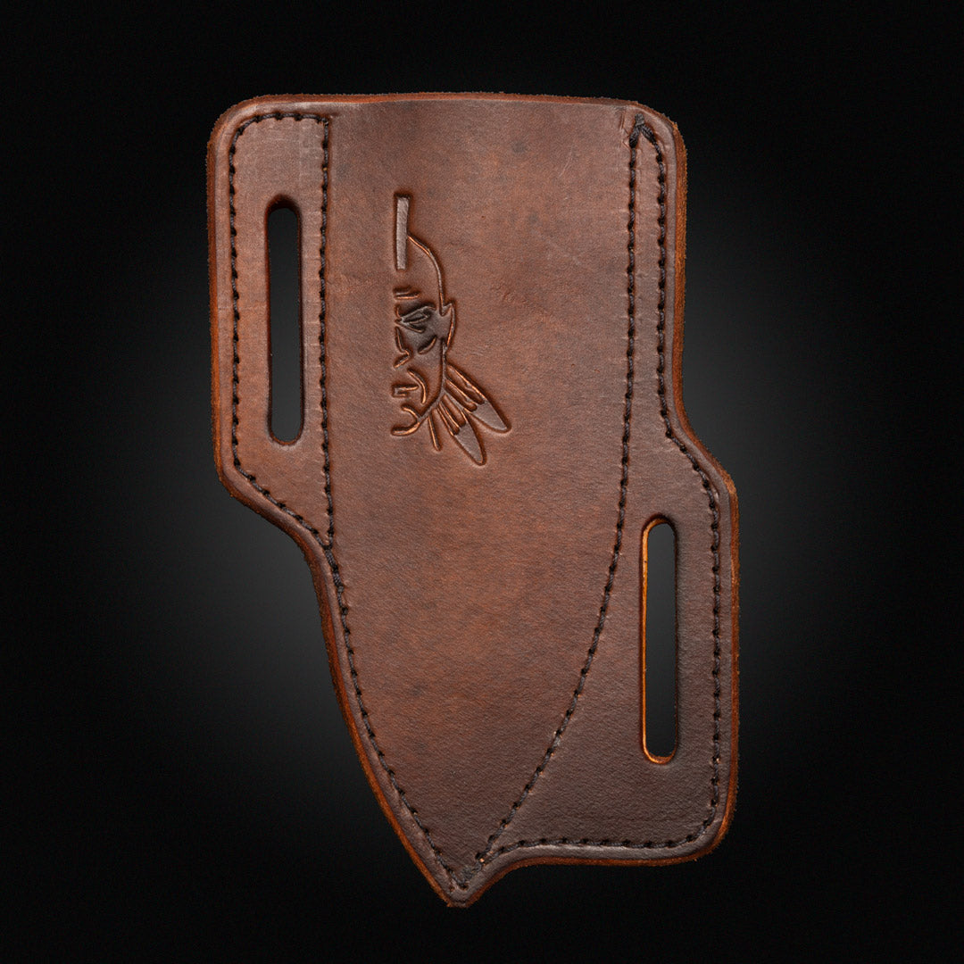 45 degree angle leather sheath, fits blades with 3"-4" length – Half ...