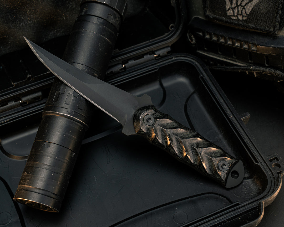 Combat Filet - Black Dark Matter Carbon Fiber, Armor Black Cerakote, A ...