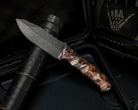 Disaster Jr- Copper Dark Matter Carbon, Black G10 and Copper Split, Re ...