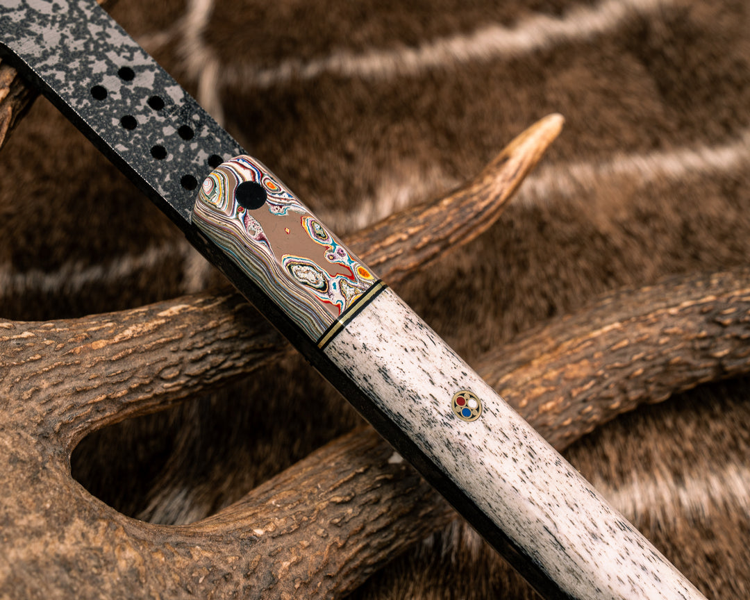 Arrowhead Hawk Mini- Graffiti Fordite from Burnside Skate Park, Black ...