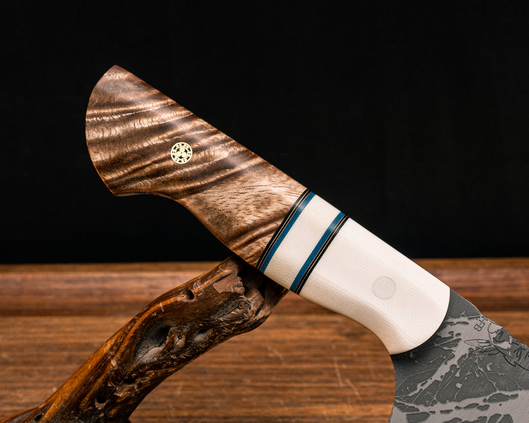 Chef Set- White G10, Black G10, Brass, Blue G10 and White G10 Split, H ...