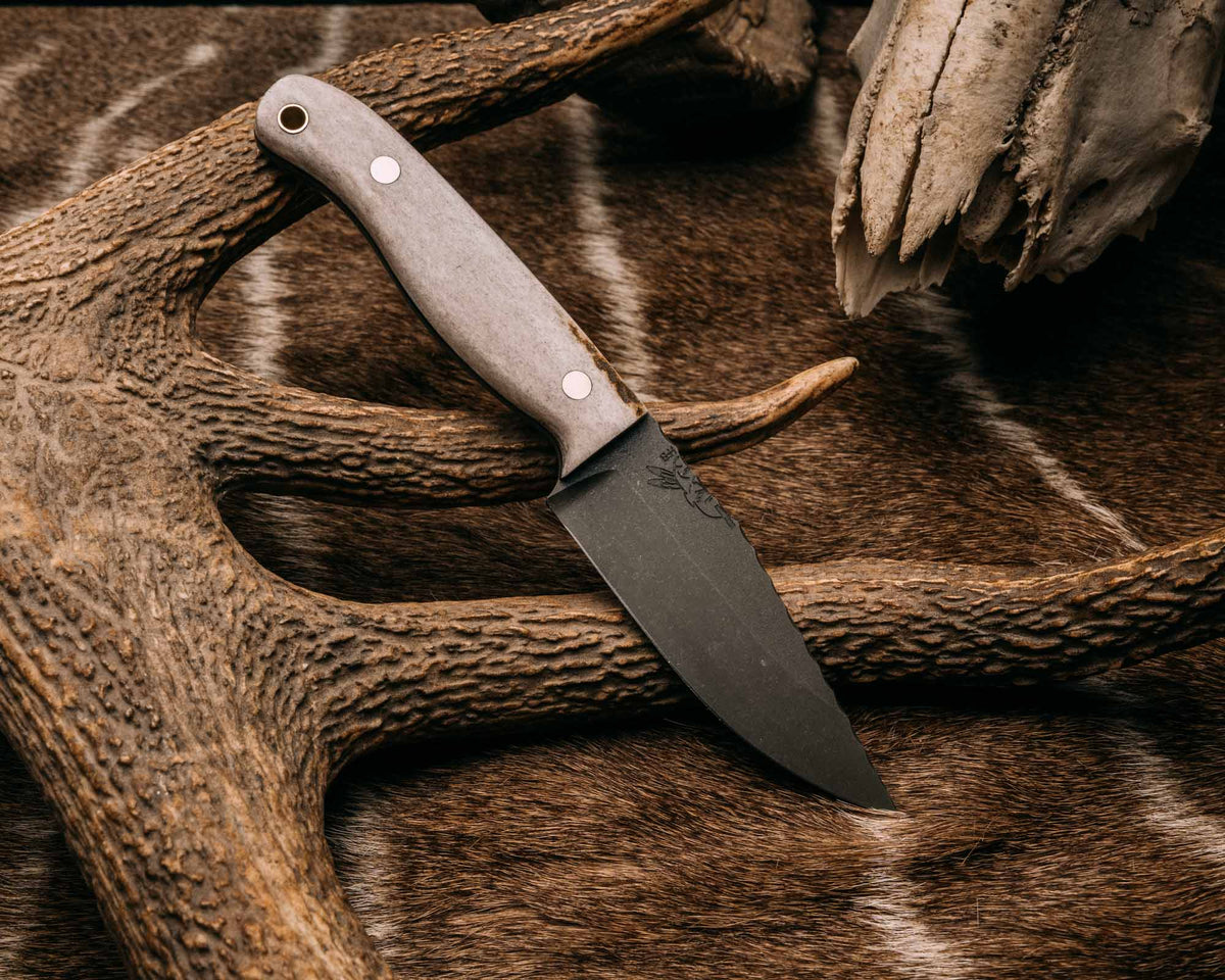 Crow Scalper- CO Elk, brass pins, brass lanyard pin, smooth grip – Half ...