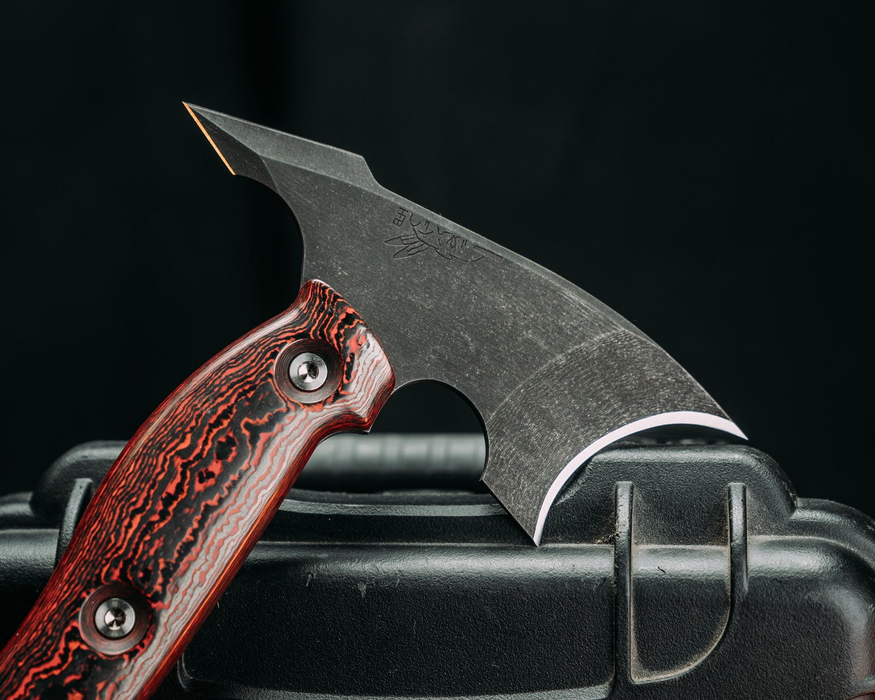 Crescent Hawk- Lava Flow Carbon, Ti Allen Bolts, Smooth Grip, Open Tan ...