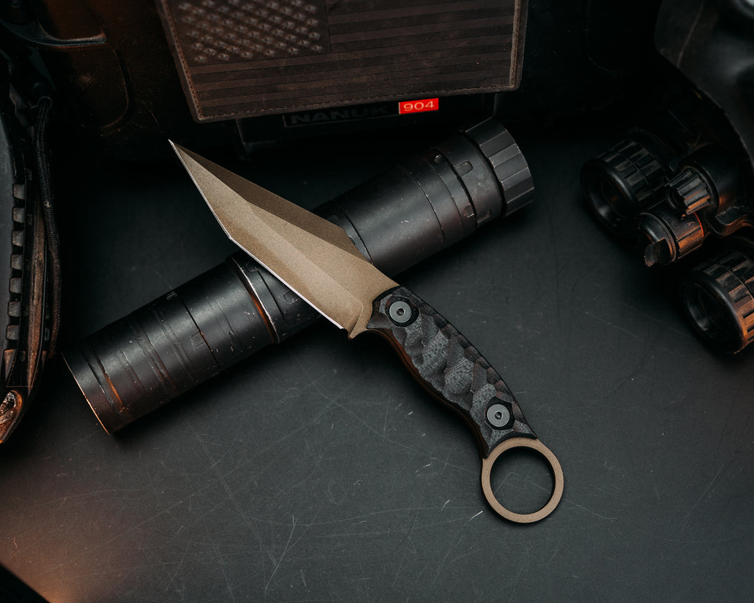 Ringed Tac Tanto - Black G10, Midnight Bronze Cerakote, Allen Bolts, C ...