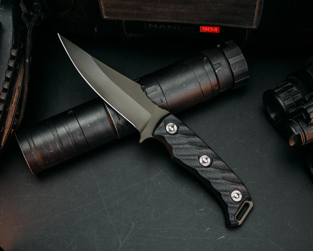 Tosahwi - Black G10, OD Green Cerakote, Ti Allen Bolts, Iron Grip ...