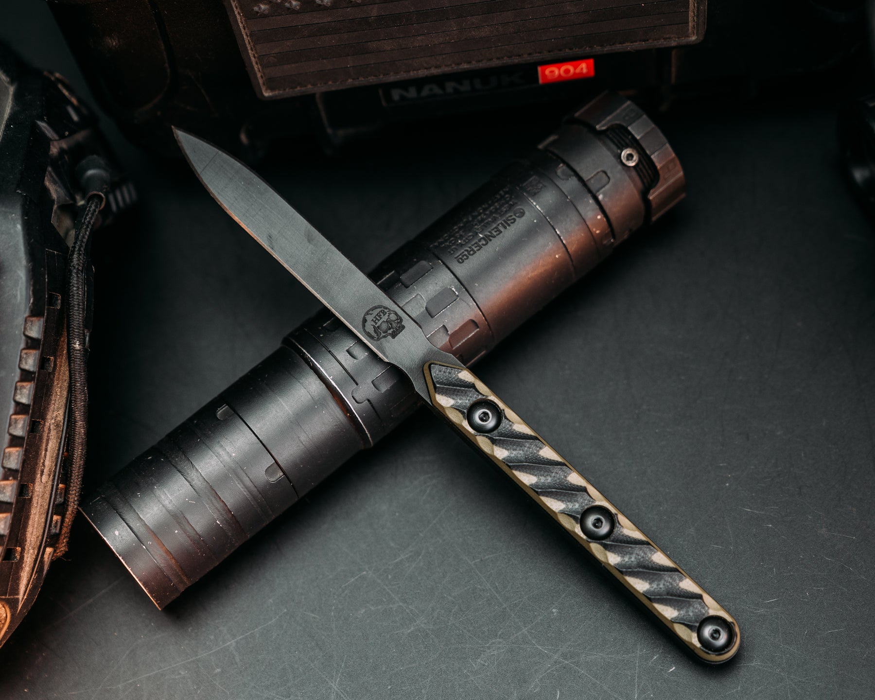 OSS Spike - OD Green/Black G10, Armor Black Cerakote, Allen Bolts, Tex ...