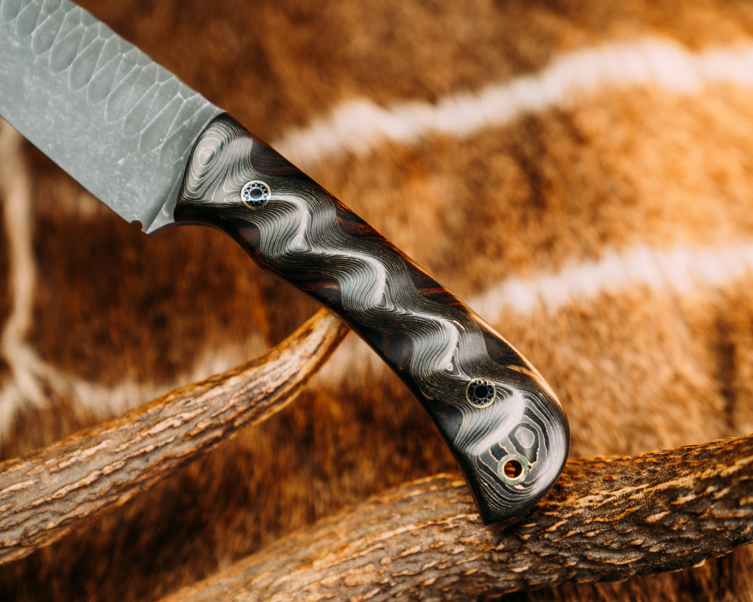 Cav Jr - Gold Camo Carbon Fiber Over Desert Ironwood, Mosaic Pins, Bra ...