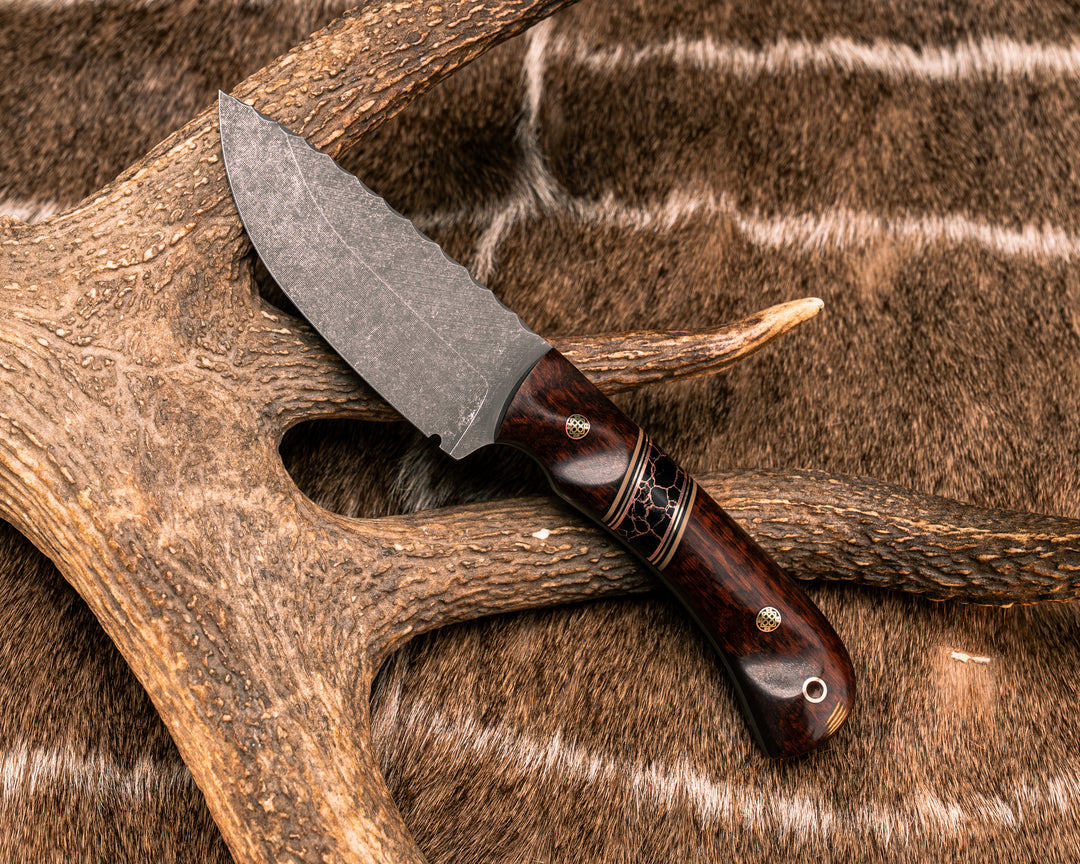 Cavner- Snakewood, Coyote G10, Black G10, Brass and Copper Pin Stripin ...