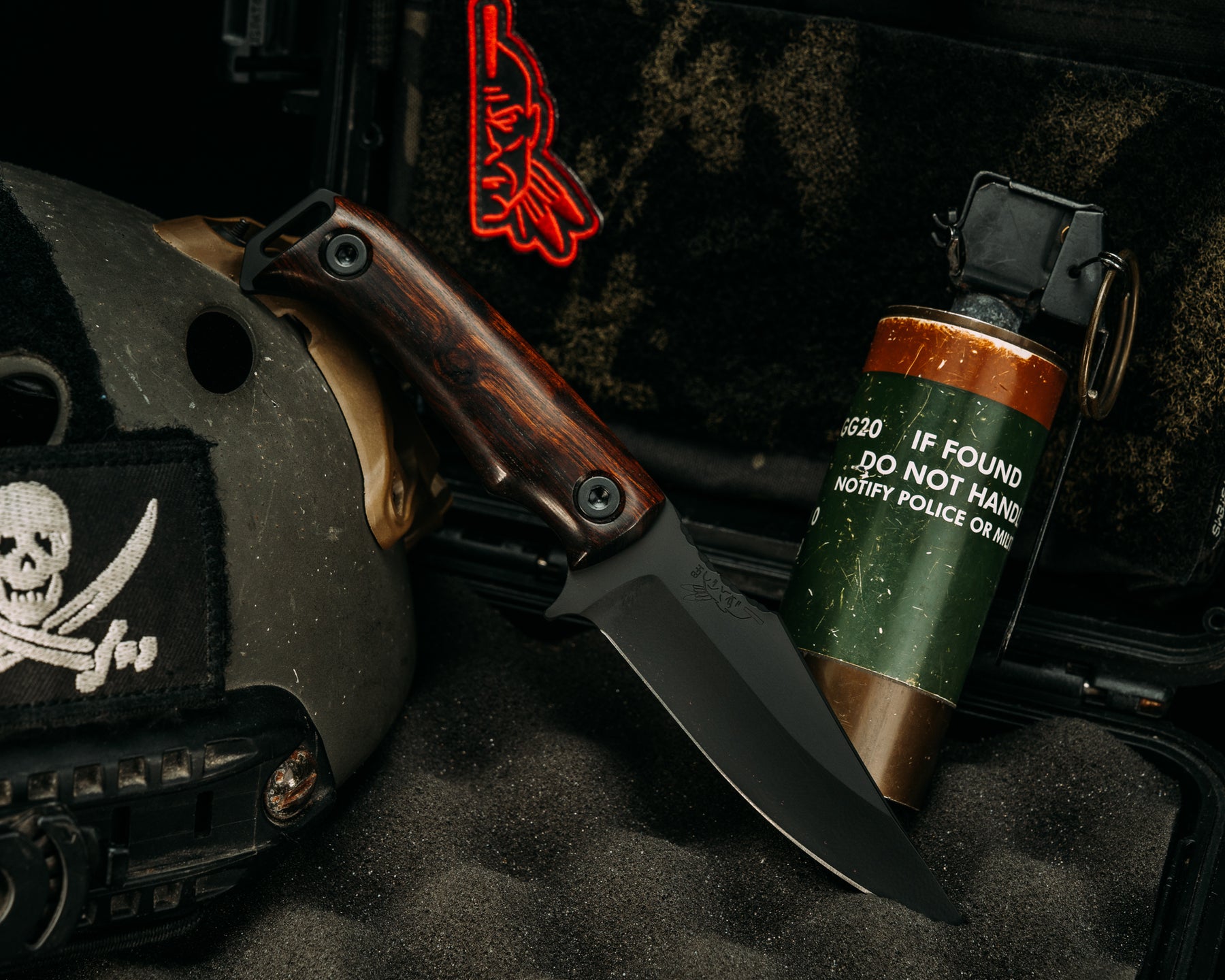 Tosahwi- Desert Ironwood, Armor Black Cerakote, Brass Allen Bolts, Smo ...