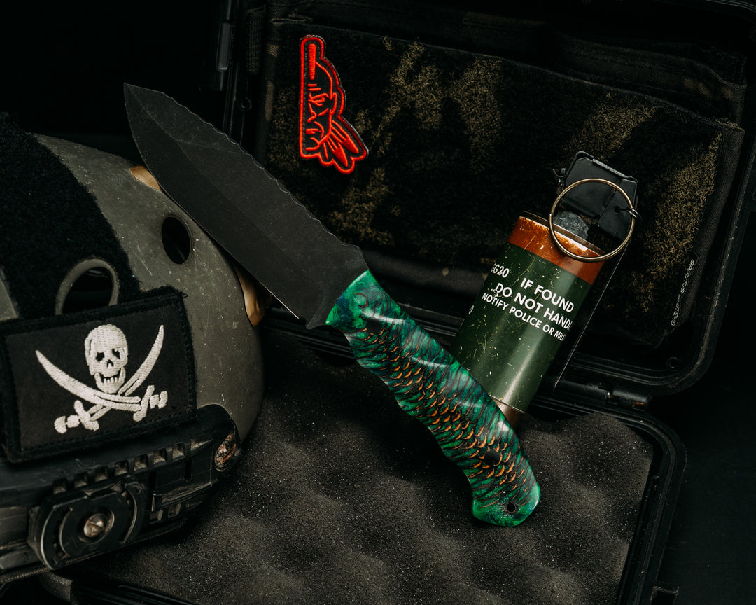 Disaster Breacher- Pinecone in Green Resin, CF Pins, CF Lanyard Pin, T ...