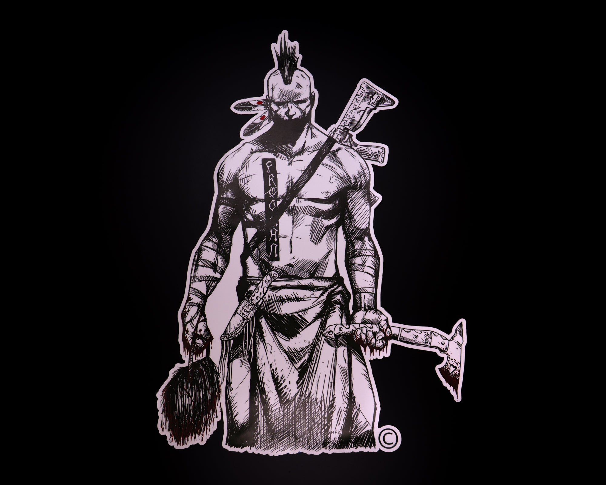 Huge Scalper Decal – Half Face Blades