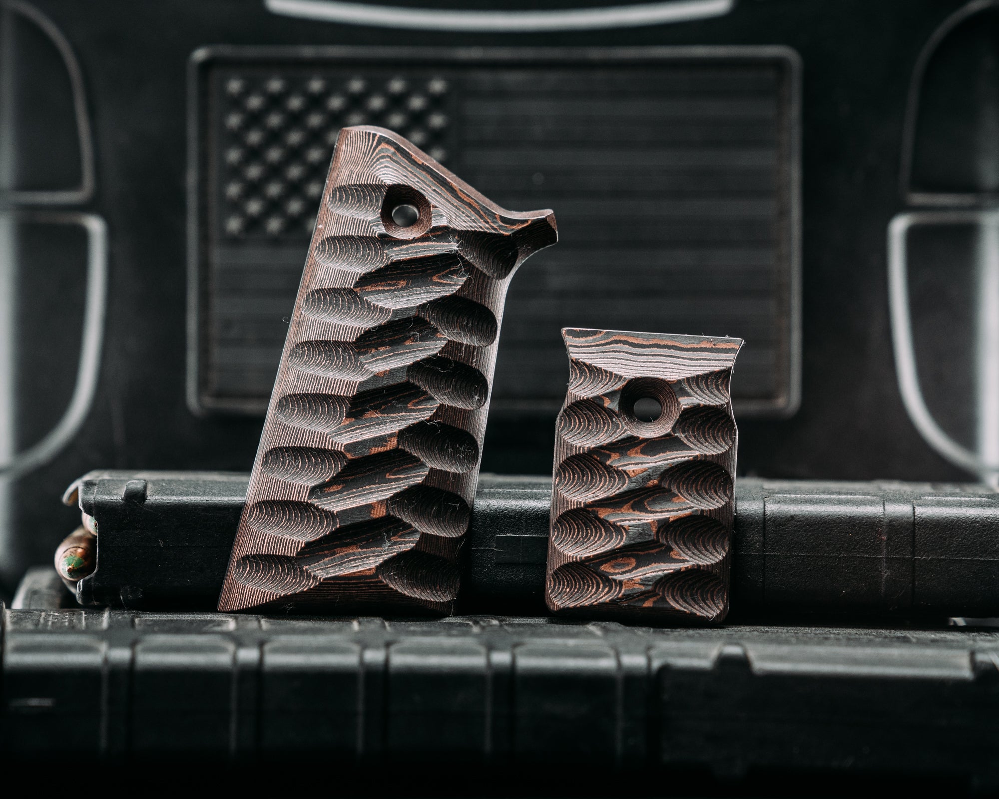 HFB x Kinetic AR Grip & M-LOK FORE GRIP Scales ONLY - Copper Camo Carb ...