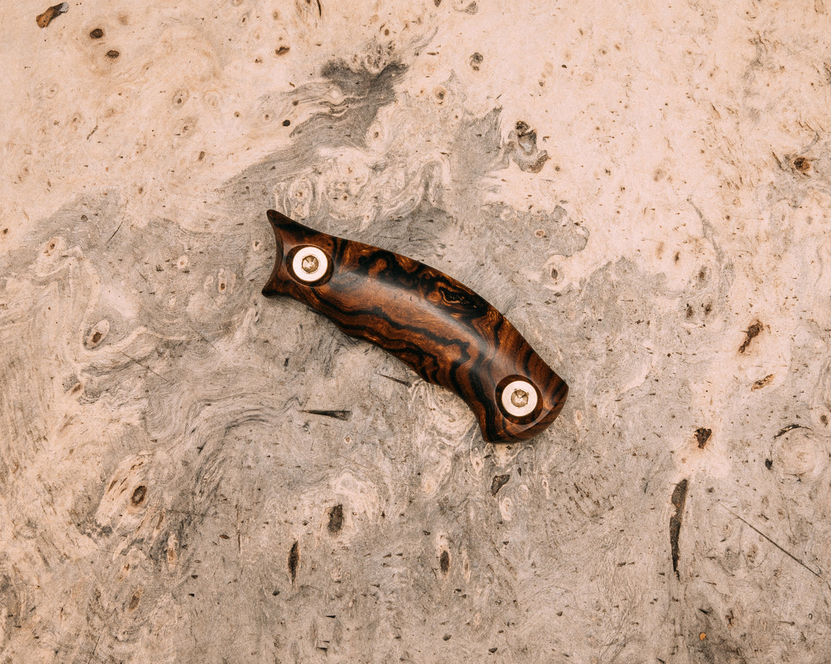 Karambito Scales- desert Ironwood, brass allen bolts, smooth grip ...