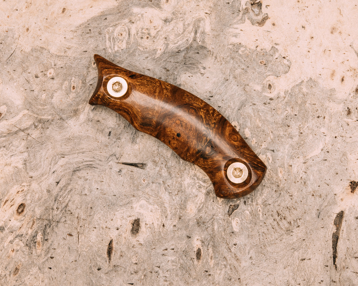 Karambito Scales- desert Ironwood, brass allen bolts, smooth grip ...