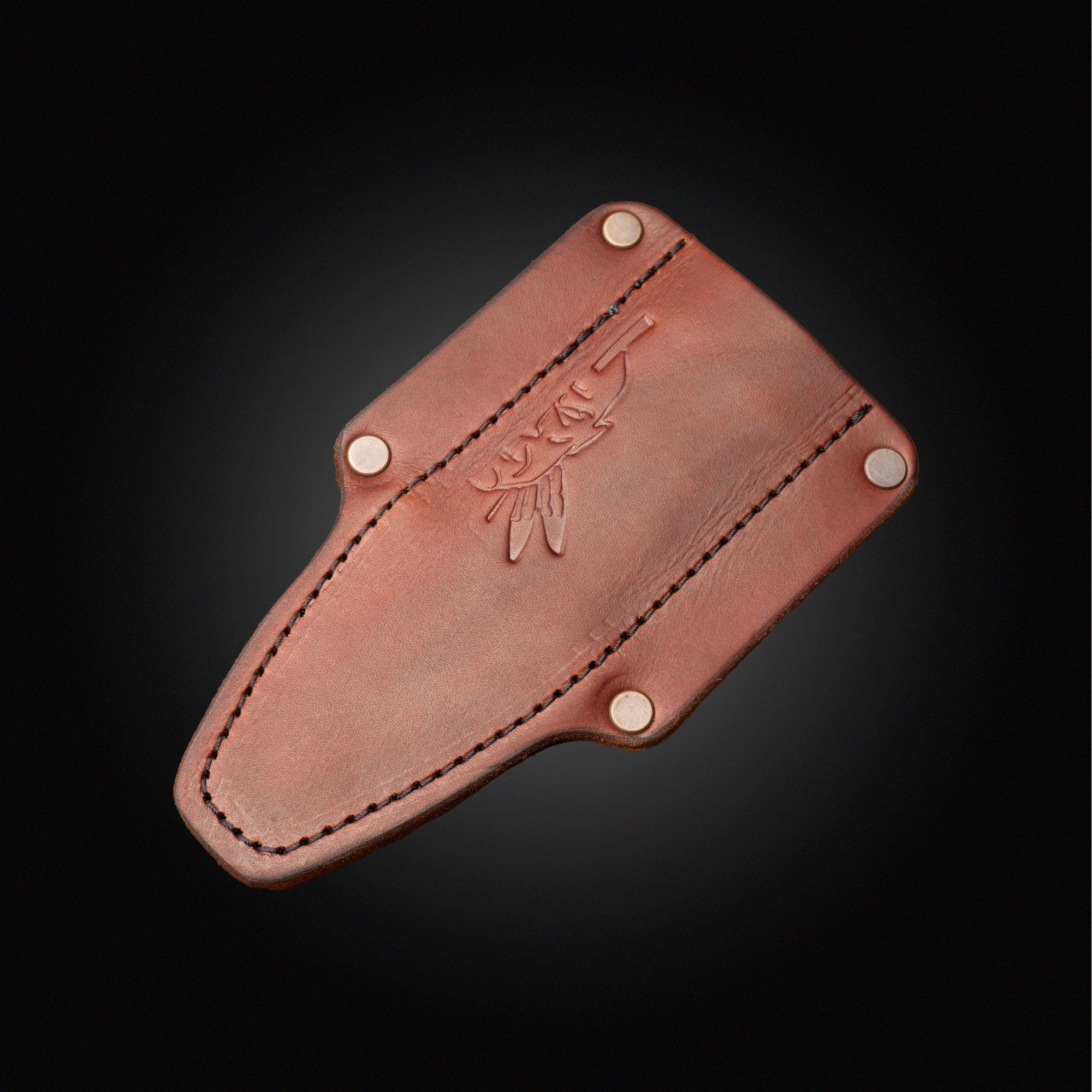 Leather sheath Disaster Cub size leather sheath, wider blades, 7" oa ...