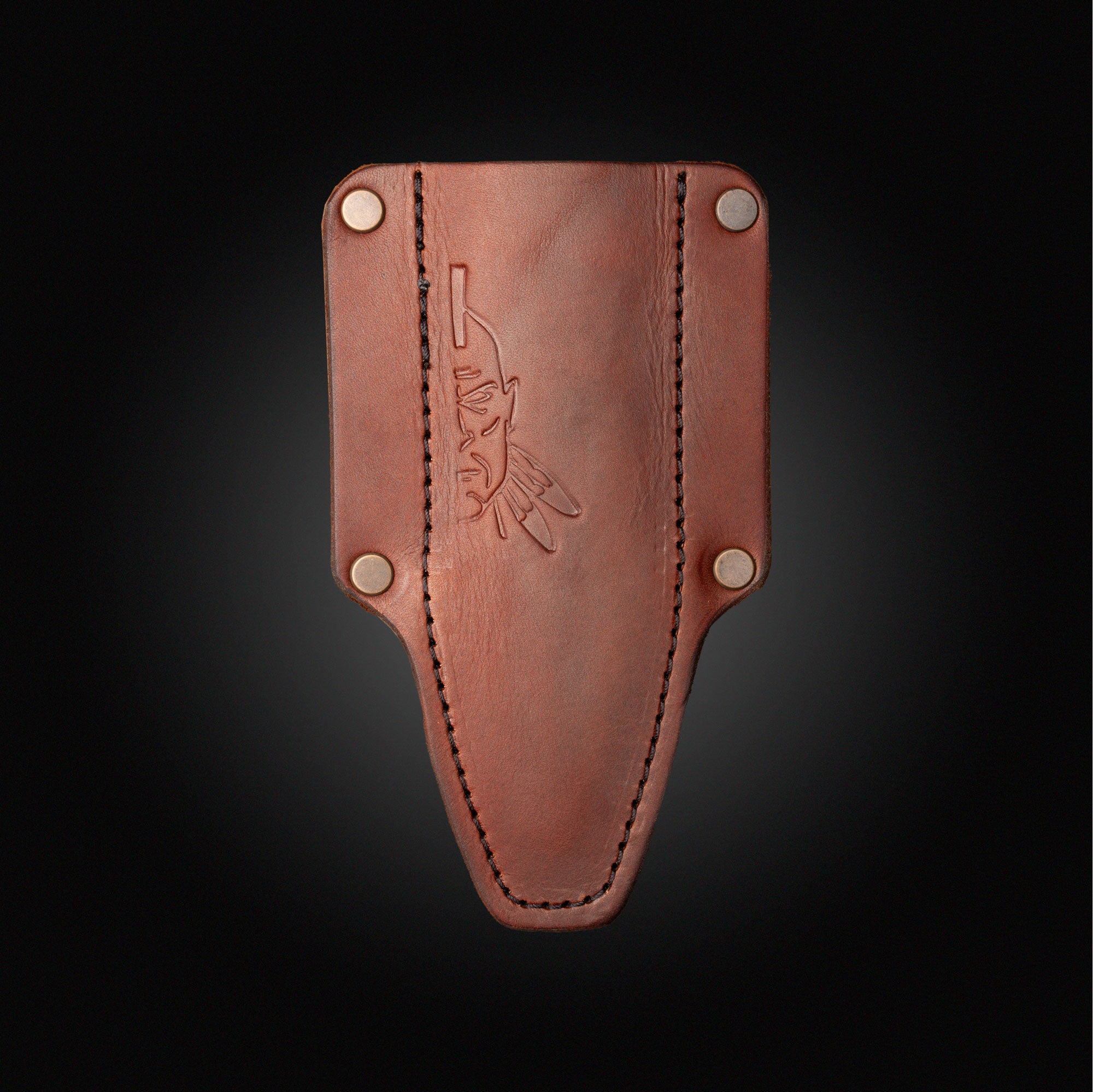 Leather sheath Disaster Cub size leather sheath, wider blades, 7" oa ...