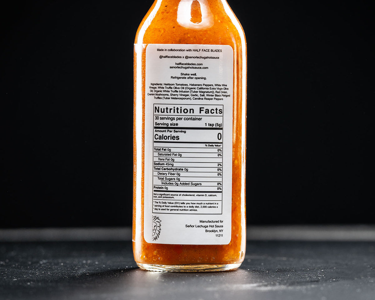 Truffle Hot sauce (CASE OF 12), HFB X Señor Lechuga Sauce, Batch 8 ...